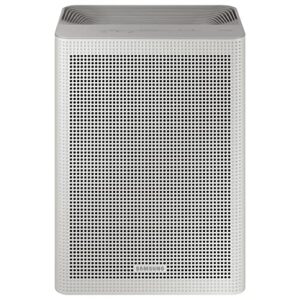 samsung bluesky compact air purifier, home filtration system for small rooms w/ smart purification, remote monitoring and control, auto and sleep modes, ax26bg3100gg, grey