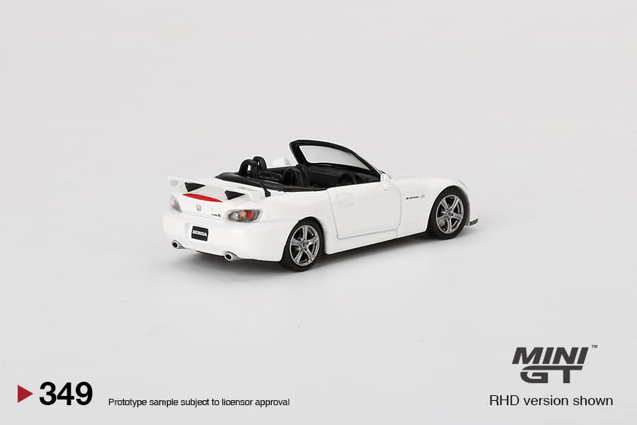 Mini GT 1:64 Honda S2000 AP2 Type S Grand Prix White 349 DIECAST Model MGT00349 True Scale Miniatures