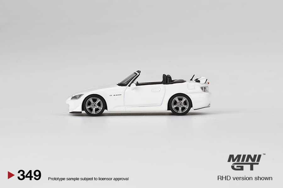 Mini GT 1:64 Honda S2000 AP2 Type S Grand Prix White 349 DIECAST Model MGT00349 True Scale Miniatures