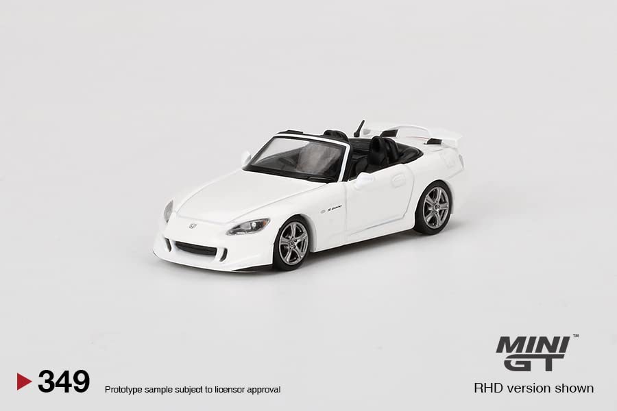 Mini GT 1:64 Honda S2000 AP2 Type S Grand Prix White 349 DIECAST Model MGT00349 True Scale Miniatures