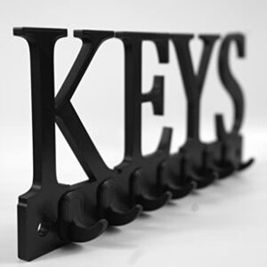 Key Holder Wall Mount for Decorative, Rack of plastic Includes Screws & Anchors, Hanger for Entryway, Front Door, Hallway, Office 11x5x2 inches Key Holders for Home