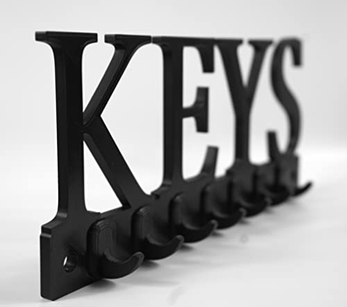 Key Holder Wall Mount for Decorative, Rack of plastic Includes Screws & Anchors, Hanger for Entryway, Front Door, Hallway, Office 11x5x2 inches Key Holders for Home