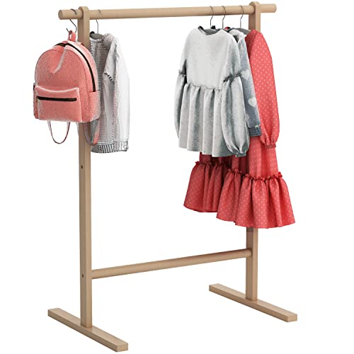 VOGUSLAND Dress up Rack, Child Garment Rack, Kids Clothing Rack for Small Space(29.5" W x 17.5" D x 38.5" H)