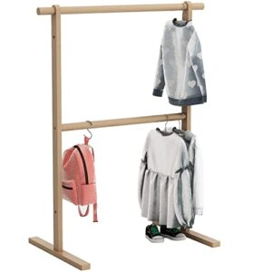 VOGUSLAND Dress up Rack, Child Garment Rack, Kids Clothing Rack for Small Space(29.5" W x 17.5" D x 38.5" H)