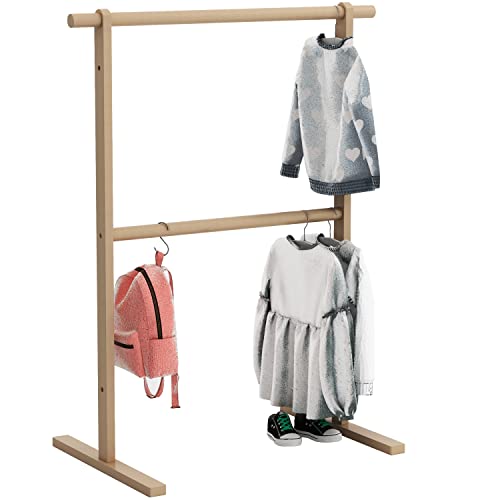 VOGUSLAND Dress up Rack, Child Garment Rack, Kids Clothing Rack for Small Space(29.5" W x 17.5" D x 38.5" H)