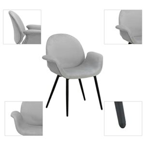 Dining Chair, Mid-Back Support Vanity Chair, Velvet Dining Chair for Makeup and Bed Room and Dining Room, Dining Office Chair,Office Waiting Chairs,