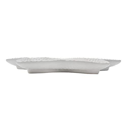 Fitz and Floyd Fitz & Floyd Coastal Home Starfish Platter, 14.5 Inch, White