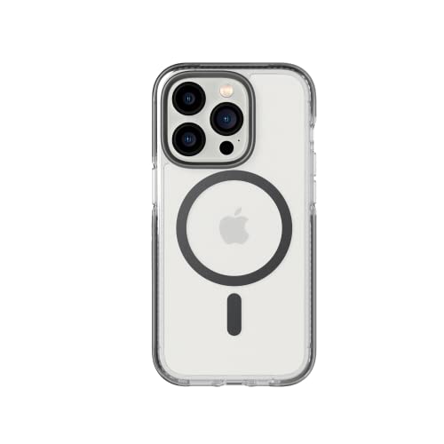 tech21 iPhone 14 Pro Evo Crystal Compatible with MagSafe® – Shock-Absorbing & Scratch-Resistant Clear Phone Case with 16ft FlexShock Multi-Drop Protection