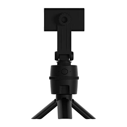 BoxWave Stand and Mount Compatible with Yezz Liv 1s (Stand and Mount by BoxWave) - PivotTrack Selfie Stand, Facial Tracking Pivot Stand Mount for Yezz Liv 1s - Jet Black