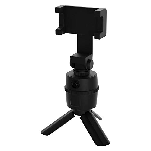 BoxWave Stand and Mount Compatible with Yezz Liv 1s (Stand and Mount by BoxWave) - PivotTrack Selfie Stand, Facial Tracking Pivot Stand Mount for Yezz Liv 1s - Jet Black