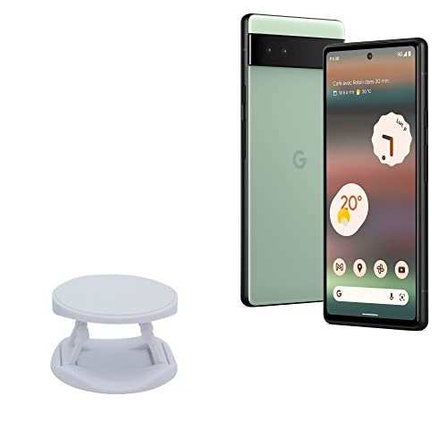 BoxWave Phone Grip Compatible with Google Pixel 6a (Phone Grip by BoxWave) - SnapGrip Tilt Holder, Back Grip Enhancer Tilt Stand for Google Pixel 6a - Winter White