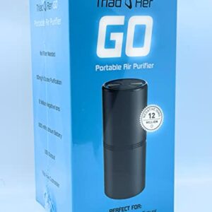 Triad Aer GO Portable Air Purifier Home Purifier, Car Purifier, Office Purifier, Cleaner for Pets Hair Dander Allergies Odors, 99.97% Removal of 0.3 Microns Dust Smoke Mold