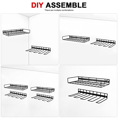 Jeasor Heavy Duty Floating Power Tool Organizers, Metal Holder Wall Mount Storage Rack for Tools, Utility and Sturdy Drill Rack, Multifunctional Garage Tool Rack(2 Pack)