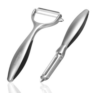 nilehome vegetable peeler, potato peelers for kitchen apple, veggie, fruit, potatoes, carrot peeler stainless steel potato peeler hand(2pcs)