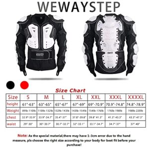 Motorcycle Protective Jacket Full Body Armor, Chest Spine Protection Dirt Bike Gear for Men Motocross MTB Racing