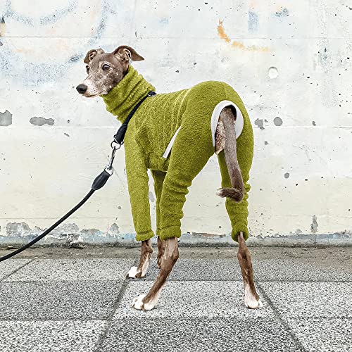 Vestione Dog Pajamas Winter Fleece Dog Coat Long Sleeve Warm Dog Clothes for Small Medium Large Dog