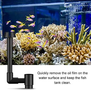 DONGKER 3 in 1 Fish Tanks Surface Skimmer,Aquarium Water Surface Oil Protein Skimmer for Aquarium Plant Water Tank