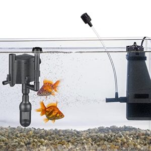 DONGKER 3 in 1 Fish Tanks Surface Skimmer,Aquarium Water Surface Oil Protein Skimmer for Aquarium Plant Water Tank