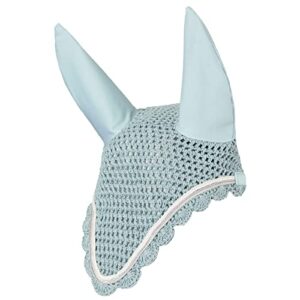 horze geneva ear net - silver blue - pony