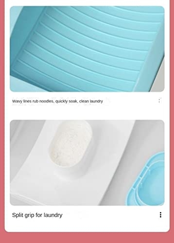 NANHAN Portable Mini Washboard, Plastic Washboard for Personal Underwear Socks, for Hand Washing Clothes and Small Delicate Articles…