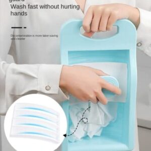 NANHAN Portable Mini Washboard, Plastic Washboard for Personal Underwear Socks, for Hand Washing Clothes and Small Delicate Articles…