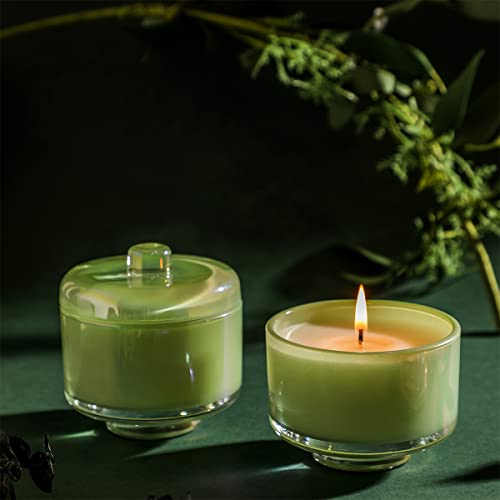 Meleell Scented Candles,Candles are Home Scented,Candles Gifts for Women .19 Oz. Large Jar Single Wick Candle 95% Coconut Oil Soy Candles About 70 Hours Burn Time Lavender Scented Candles(Lavende).