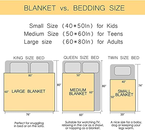 Soccer Throw Blanket Soft Fuzzy Plush Blanket Lightweight Flannel Blankets for Couch Bed Living Room Adults Kids Teens Gifts All Seasons 50"X40"