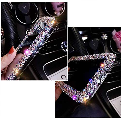 Bonitec Glitter iPhone 14 Pro Max Case, Luxury 3D Bling Sparkle for Women & Girls, Crystal Rhinestone Diamond Cover, Clear