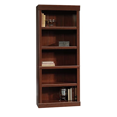 Sauder Heritage Hill Library - Classic Cherry Finish & Select Collection 5-Shelf Bookcase, Select Cherry Finish