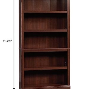 Sauder Heritage Hill Library - Classic Cherry Finish & Select Collection 5-Shelf Bookcase, Select Cherry Finish