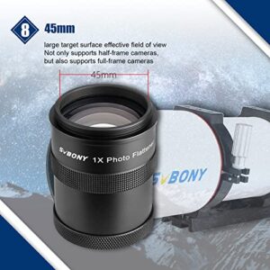 SVBONY SV550 Telescope, 80mm F6 APO Triplet Refractor OTA, Bundle with SV209 Field Flattener, 1.0X Flattener Corrects The Field, for Deep Sky Astrophotography