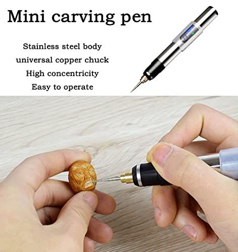 Electric Engraving Pen Rotary Tool Kit, USB Rechargeable Engraving Pen With Type-C Interface,Portable Mini Engraver Tools,DIY Rotary Etching Pen for Carving Glass Jewelry Making Rotary-cutters