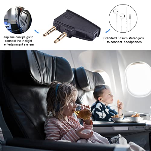 Sqrgreat Hizsoaor Airplane Headphone Adapter Compatible with Bose QuietComfort 45 QC35ii QC35 QC20 QC25 QC15 QC3 QC2 and More Headphones