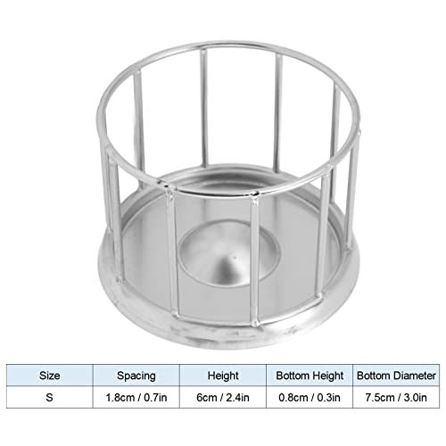 Reptile Food Bowl,Stainless Steel Food Dish,Tortoise Food Water Dish Feeder Bowl Stainless Steel Tray Dispenser,Railing Shape Tortoise Dish Water Tray Pet Supplies for Home Tortoise Pet Store(S)