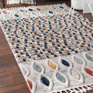 Rugs.com Cherokee Collection Rug – 2' x 3' Multi High Rug Perfect for Entryways, Kitchens, Breakfast Nooks, Accent Pieces