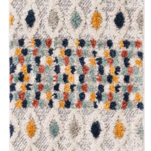 Rugs.com Cherokee Collection Rug – 2' x 3' Multi High Rug Perfect for Entryways, Kitchens, Breakfast Nooks, Accent Pieces