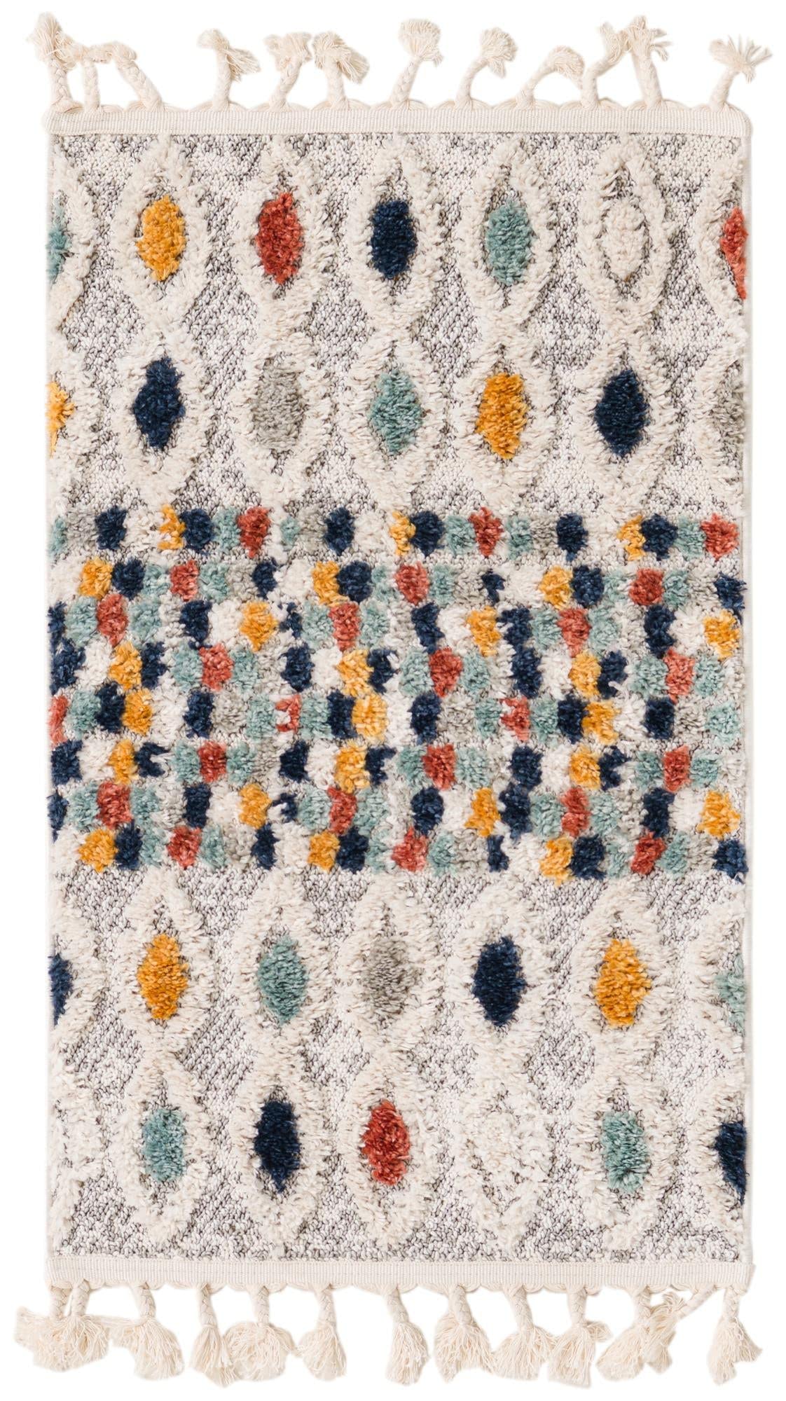 Rugs.com Cherokee Collection Rug – 2' x 3' Multi High Rug Perfect for Entryways, Kitchens, Breakfast Nooks, Accent Pieces