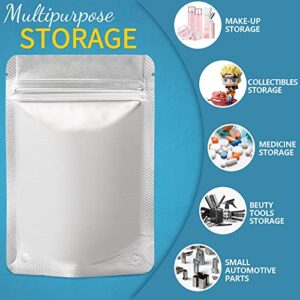 TradosWares 100pcs Mylar Bags for Food Storage - 400cc Mylar Ziplock Bags with Oxygen Absorbers and labels - 10 mil 10"x14"(30pcs) 7"x10(30pcs) 5"x7"(40pcs) - Resealable Bags for Packaging