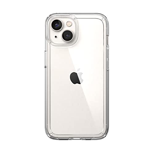 Speck Clear iPhone 14 & iPhone 13 Case - Drop Protection, Scratch Resistant & Anti-Yellowing Dual Layer Case for iPhone 14 & iPhone 13 Case for 6.1 inch Model - GemShell