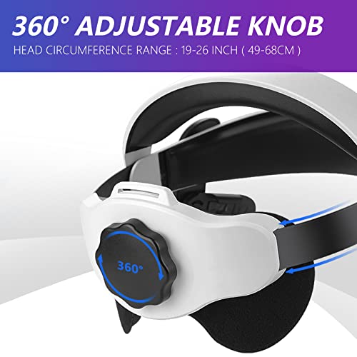 Kovshuiwe Head Strap for Oculus Quest 2, Design Replacement for Elite Strap, Adjustable, Ergonomic Design Relieves Pressure on The Face, VR Accessories Compatible for Oculus/Meta Quest 2 (Model 01)