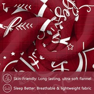 Best Friend Blanket BFF Gifts for Women 50"x60"Funny Friends Blanket with Loving Messages for Best Friend Birthday Gifts for Women Unique Red Throw Blanket Soft Fleece Blanket