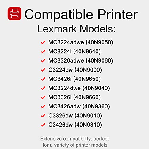 1 Pack Magenta C3224 C3210M0 Toner Cartridge Replacement for LEXC3210M0 C3210M0 for MC3224adwe MC3224i MC3326adwe MC3426i MC3224dwe MC3326i MC3426adw C3224dw C3326dw C3426dw Printer