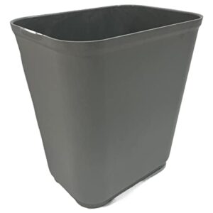 iLIVING ILG-807G Commercial Fiberglass Fire-Resistant Trash Can, 7 Quart / 1.75 Gallons, Gray