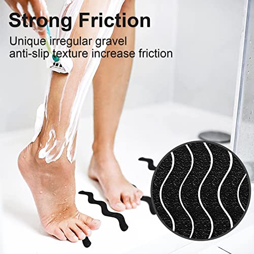 HAOBAOBEI Non Slip Bathtub Stickers, 24 Pack Bath Tub Slip Stickers with Scraper, Safety Bathtub Non Slip Shower Stickers, Anti Slip Shower Stickers for Bathtub Bathroom Stairs Ladders Pools (Black)