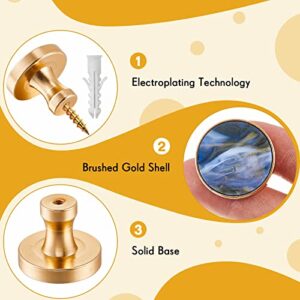 20 Pcs Brushed Gold Shell Decorative Wall Hooks Bathroom Towel Hook Hanger Cute Hat Hooks Brass Hanging Knobs for Walls Round Coat Hooks for Key Purse Girls Clothing Hotel Coat, 1 , 1.2 , Wall Mounted