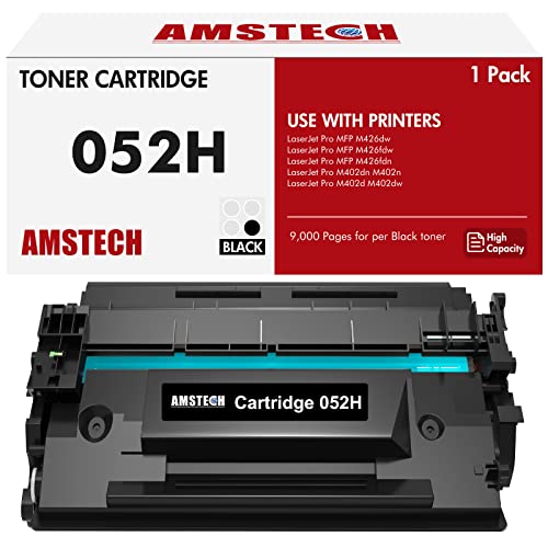 052H 052 Toner Cartridge Compatible for Canon 052H 052 CRG-052 imageCLASS MF426dw MF424dw MF429dw LBP215dw LBP214dw Printer Ink (Black, 1-Pack, High Yield)