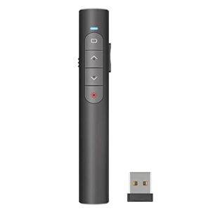 wireless presenter remote, usb-a presentation clicker for powerpoint presentations pointer, google slide advancer projector smart board slideshow ppt clicker for mac/computer/laptop/office