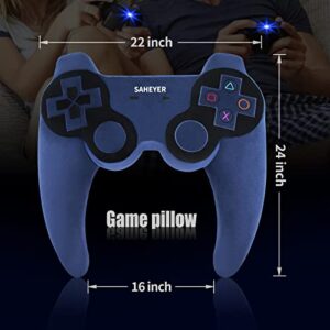 SAHEYER Memory Foam Gaming Pillow, 2 in 1 Plush Side Sleeper Neck Pillow for Elbow Pain Relief, Video Game Controller Pillow for Teen Boyfriend Gamer/Sofa Couch/Computer Chair/Play Station/Bed/Reading