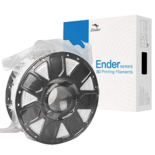 Official Creality Ender PLA 3D Printer Filament 1.75mm White 1kg(2.2lbs) Accuracy +/- 0.03 mm Neat Winding Environmental Friendly