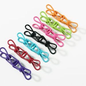 10 Pack Chip Clips Bag Clips, Multi Purpose Clips，Clothes Pins with Multiple Colors for Chip Bag Clips, Food Sealers, Clothes Hanging, Paper Clips in Home, Food Packages,Kitchen and Office